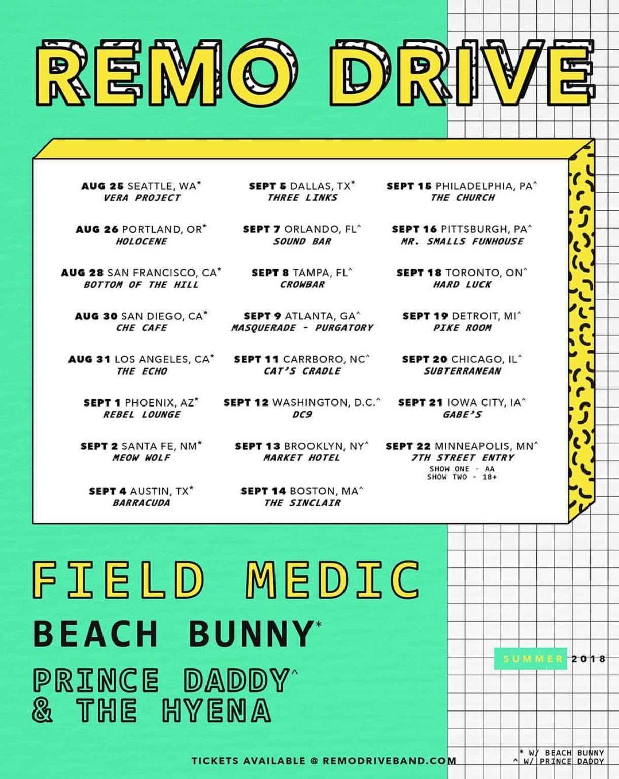Remo Drive Announces First Ever US Headlining Tour » // MELODIC Magazine