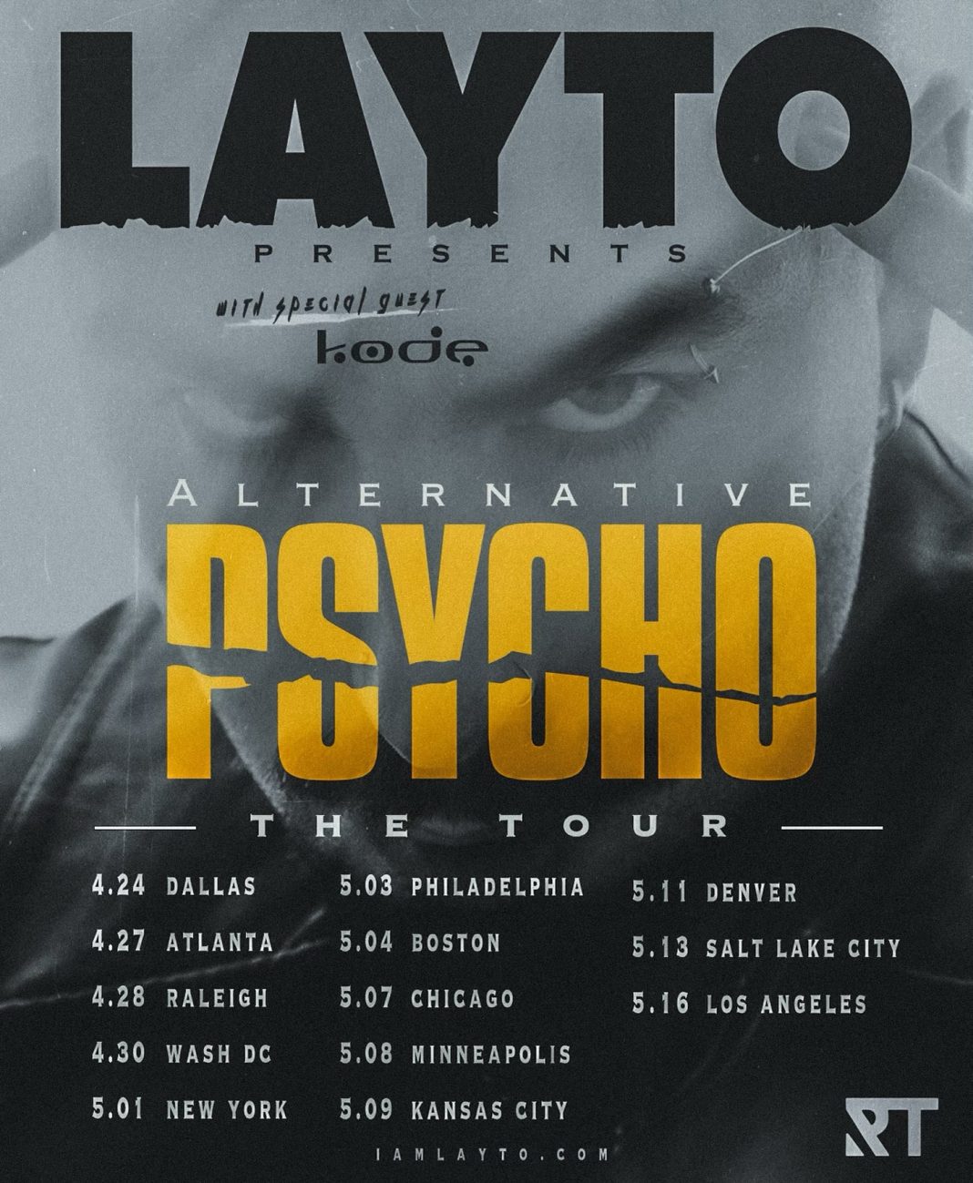 Layto is set to embark on Alternative Psycho The Tour this spring with ...