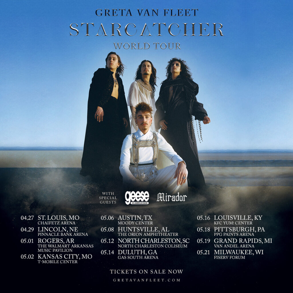 Greta Van Fleet to Kick Off “Starcatcher” World Tour