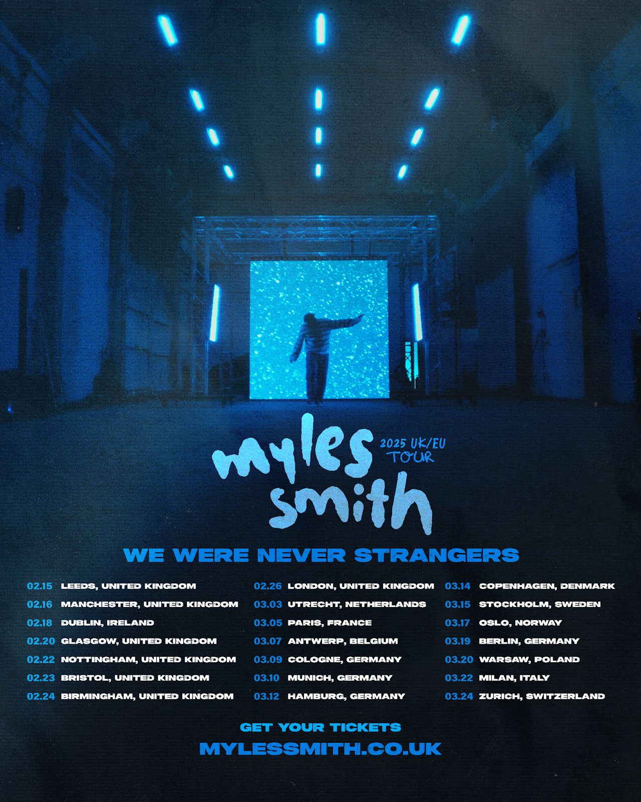 Myles Smith's Announces UK/EU We Were Never Strangers Tour
