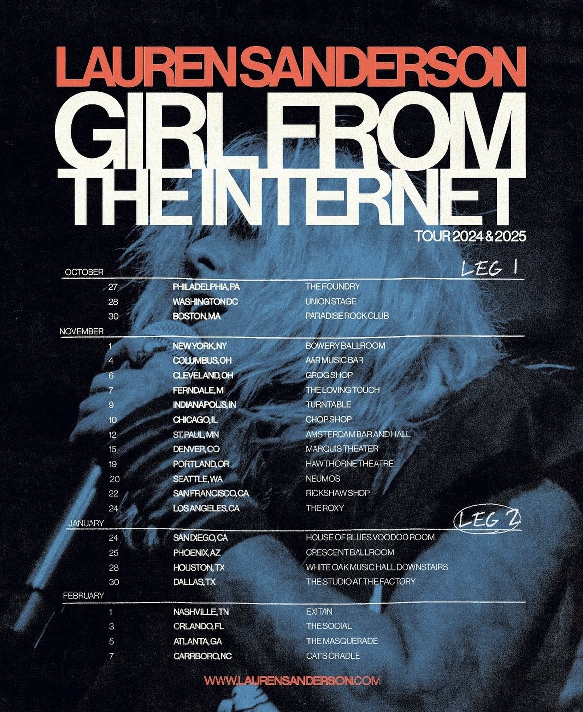 Lauren Sanderson announces 2nd 'Girl From The Internet Tour'