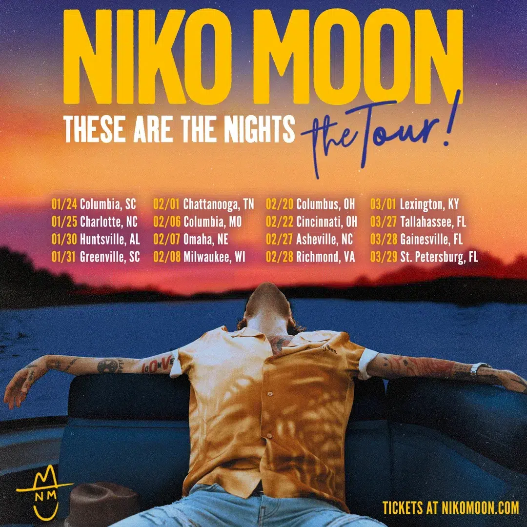 Niko Moon Announces “These Are The Nights Tour” for 2025