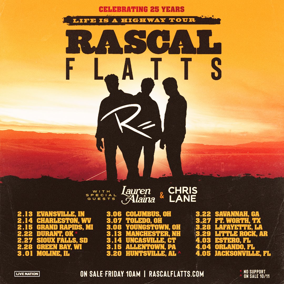 Rascal Flatts celebrates 25 years with upcoming 2025 tour