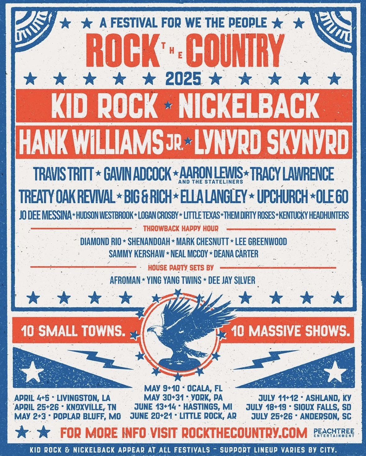 Rock The Country’s lineup is finally here