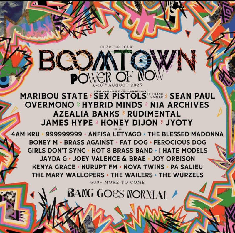 Boomtown: Power of Now has announced their 2025 lineup
