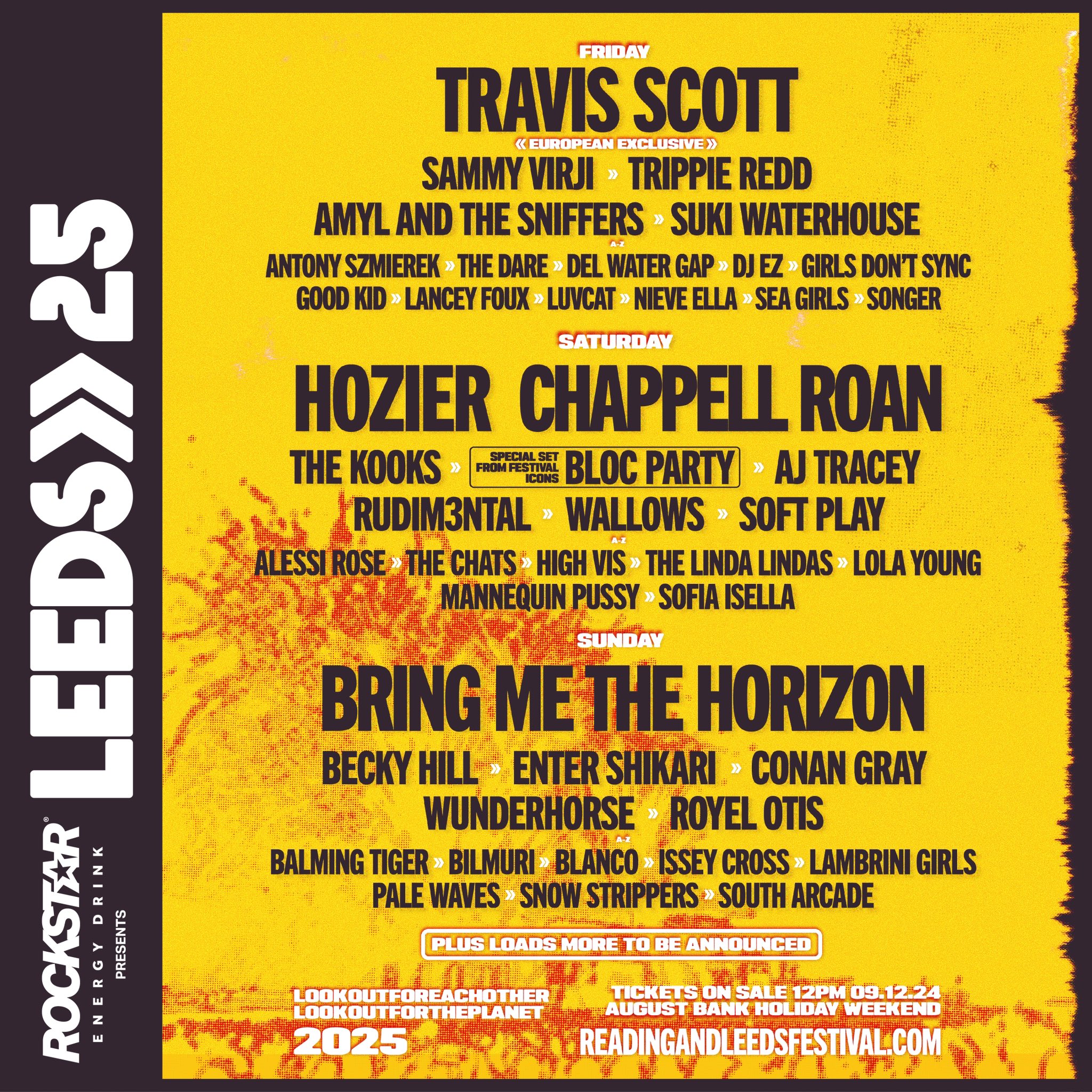 Reading & Leeds Festival announces first names of '25 lineup
