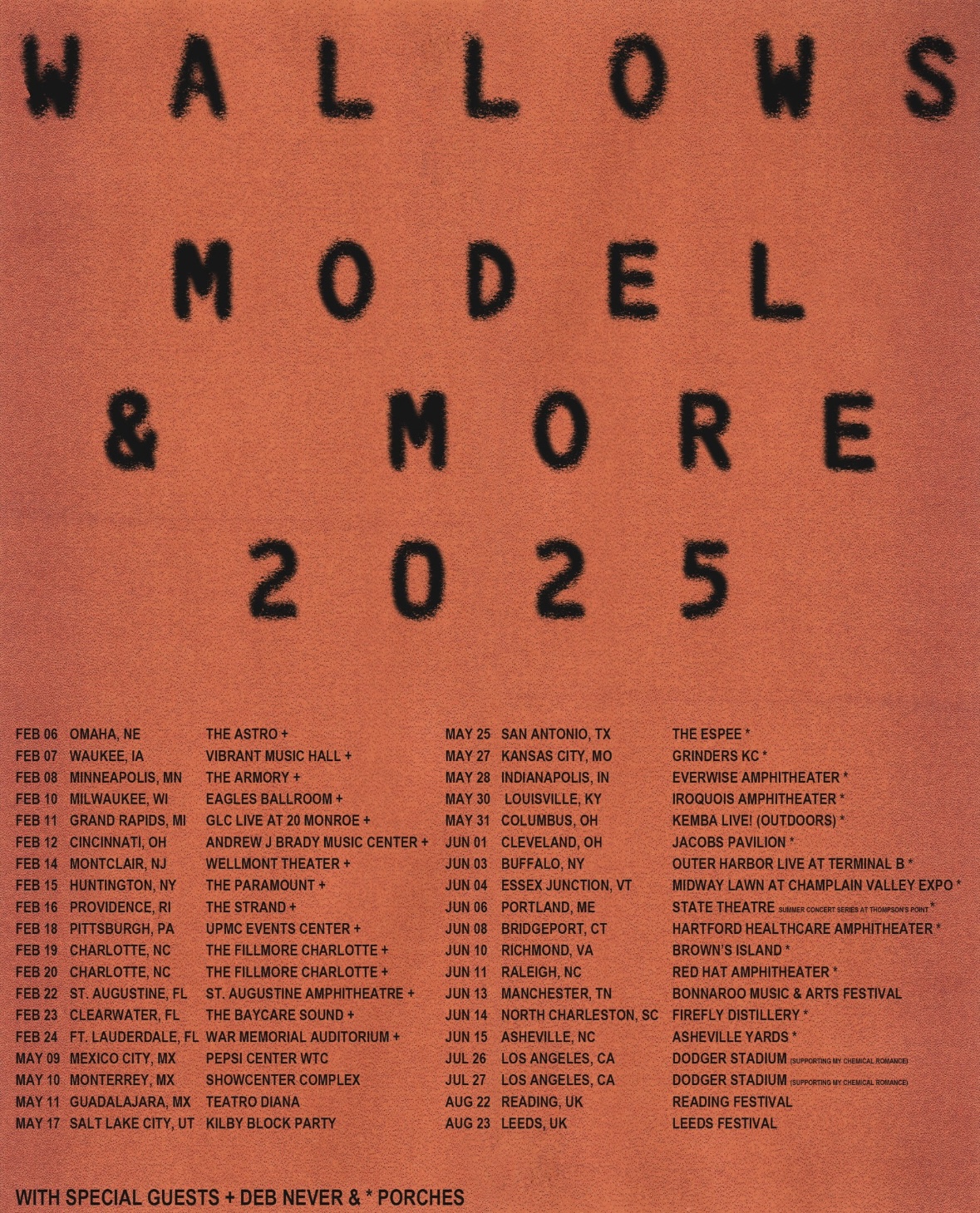 Wallows add additional dates to the Wallows Model & More 2025 Tour ...