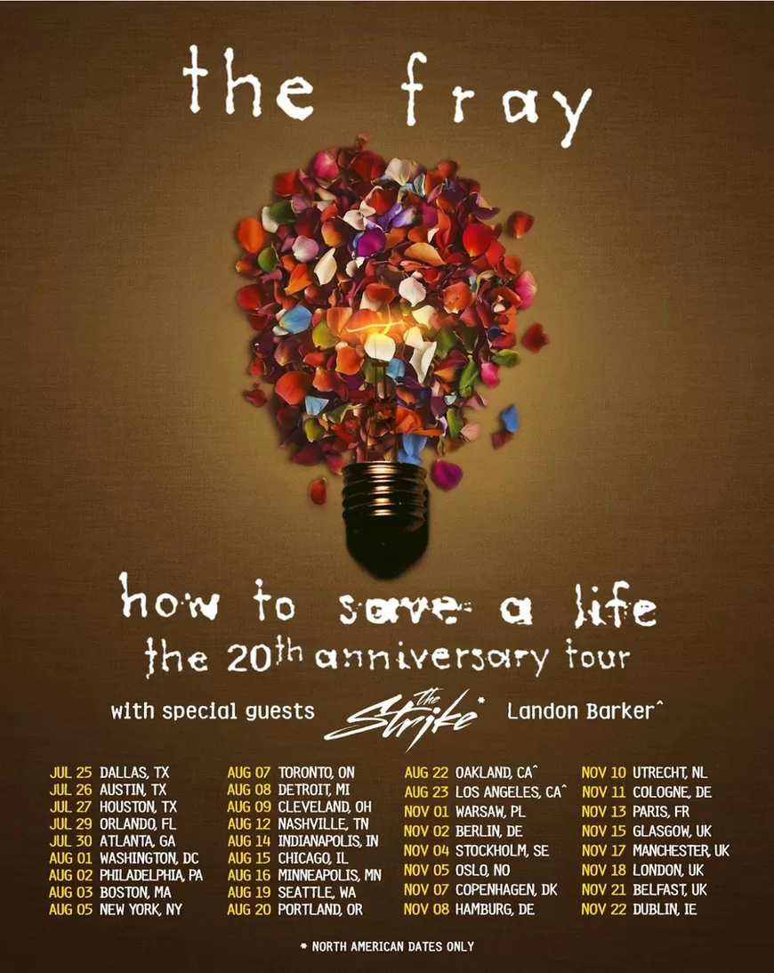 The Fray celebrates 20 Years of debut album with world tour