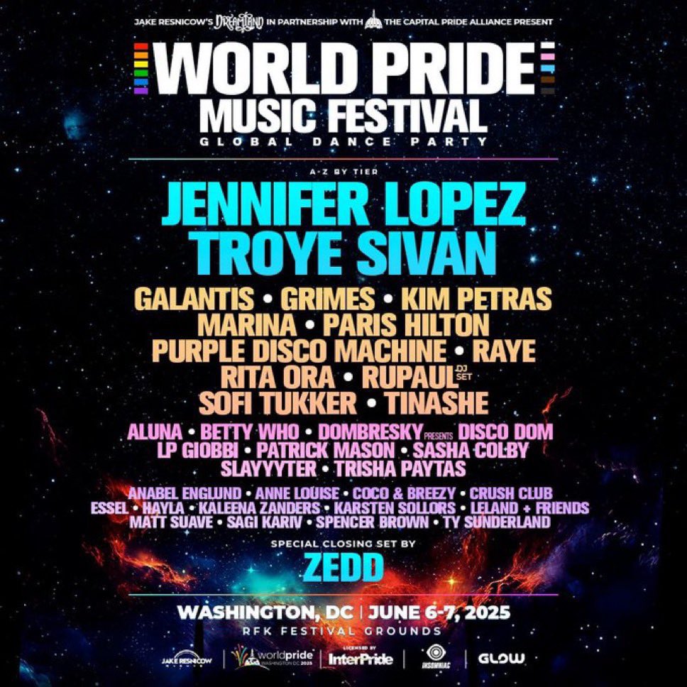 World Pride Music Festival features Troye Sivan, JLo + more