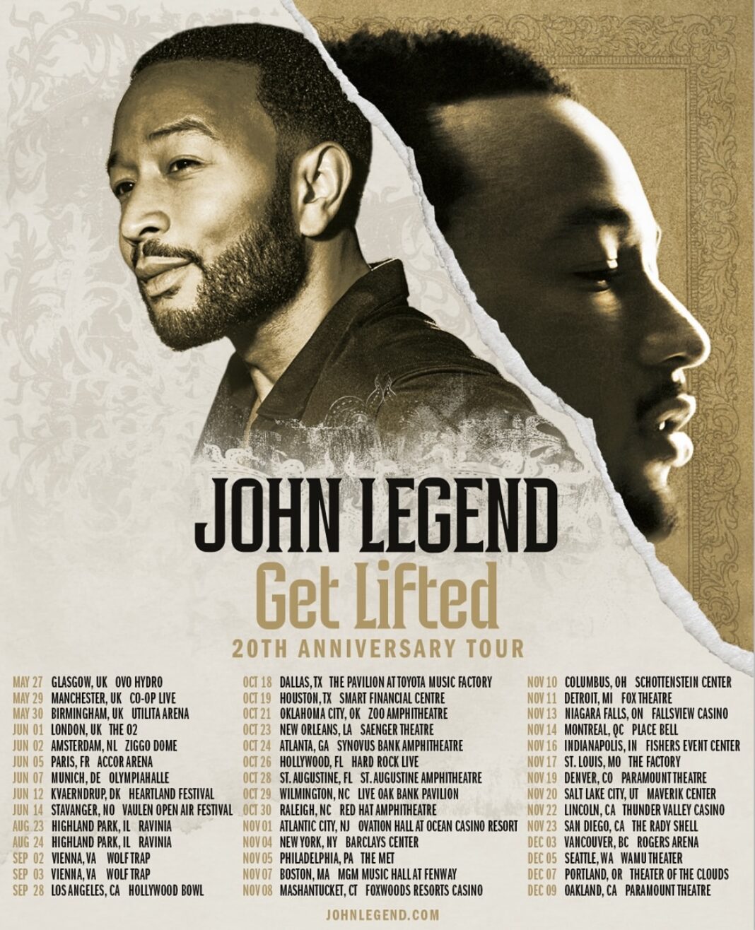 John Legend celebrates 20 years of 'Get Lifted' with tour