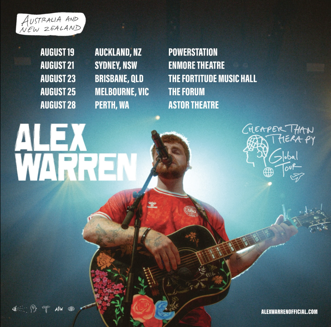 Alex Warren announces Australian and New Zealand tour