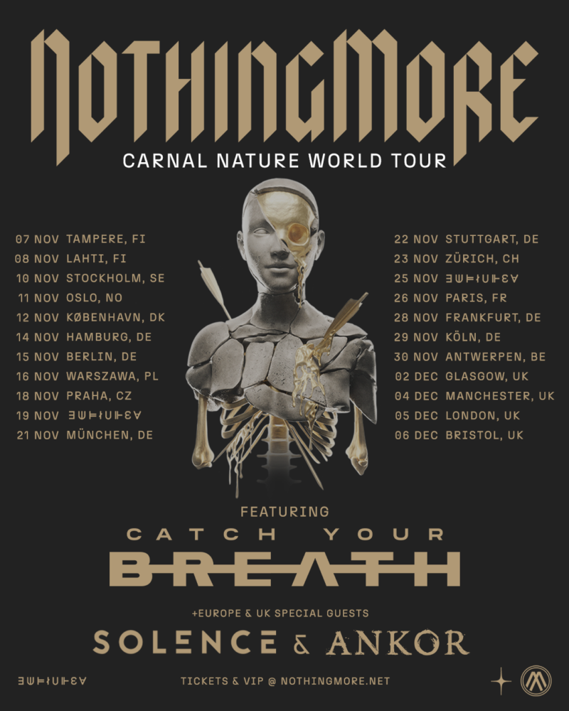 NOTHING MORE announces ‘CARNAL (DELUXE)’ and North American and ...