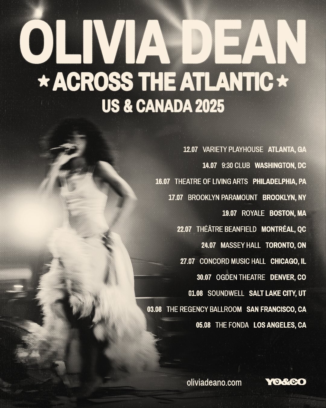 Olivia Dean sets sail 'Across the Atlantic' for NA tour