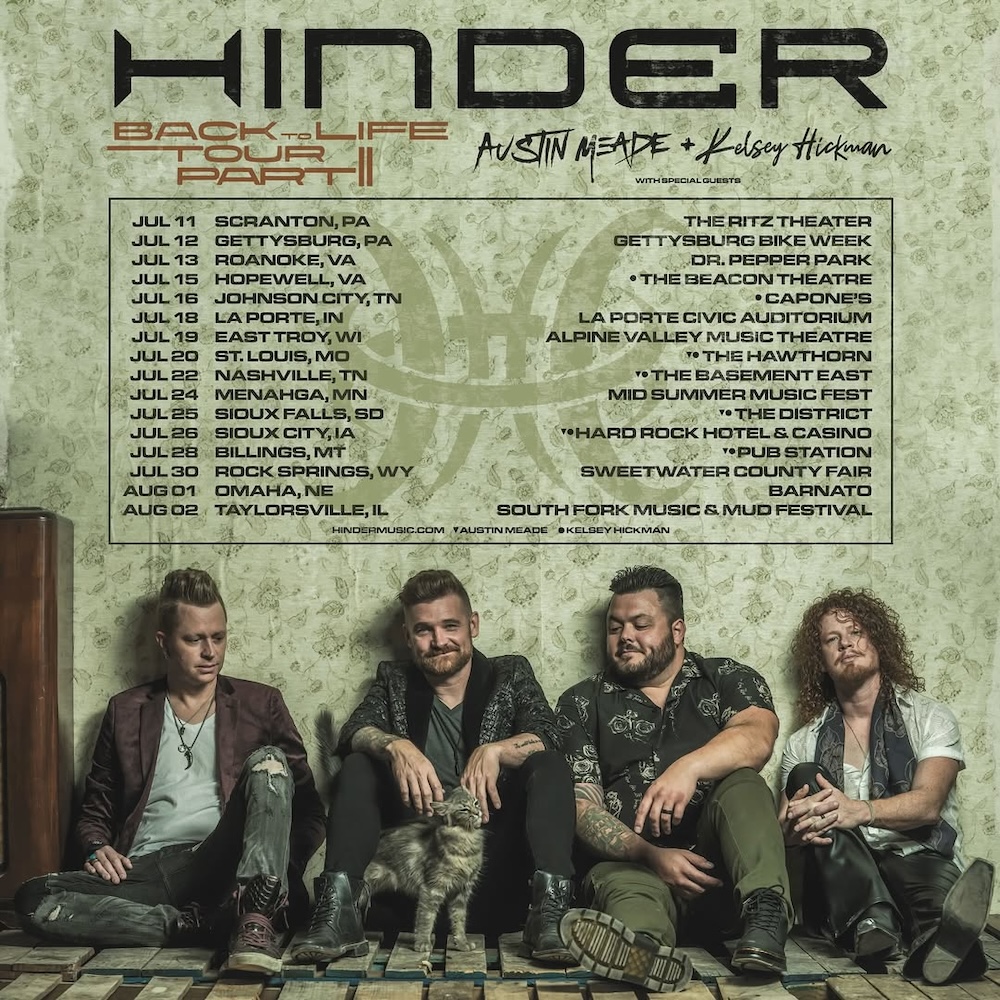 Hinder speaks on bringing their passion ‘Back To Life’ in brand new ...
