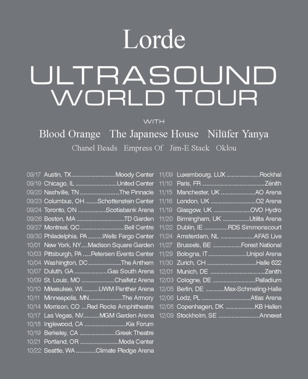 Lorde is back and taking over with 'Ultrasound World Tour'