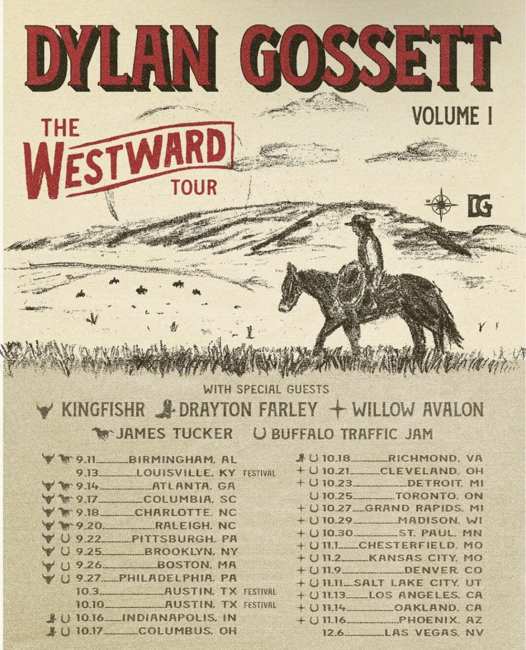 Dylan Gossett reveals ‘The Westward Tour’