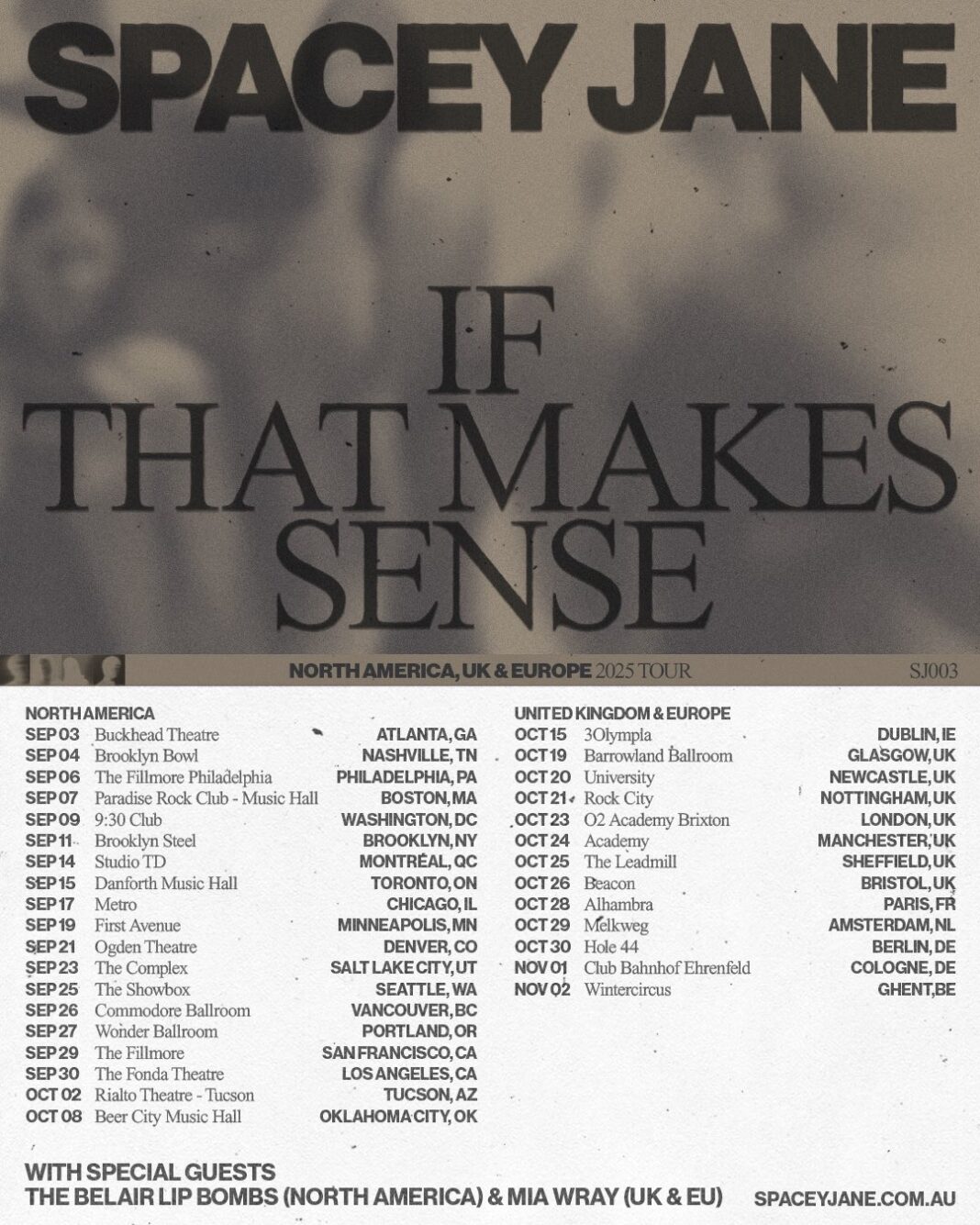 Spacey Jane announce World Tour dates to support new album