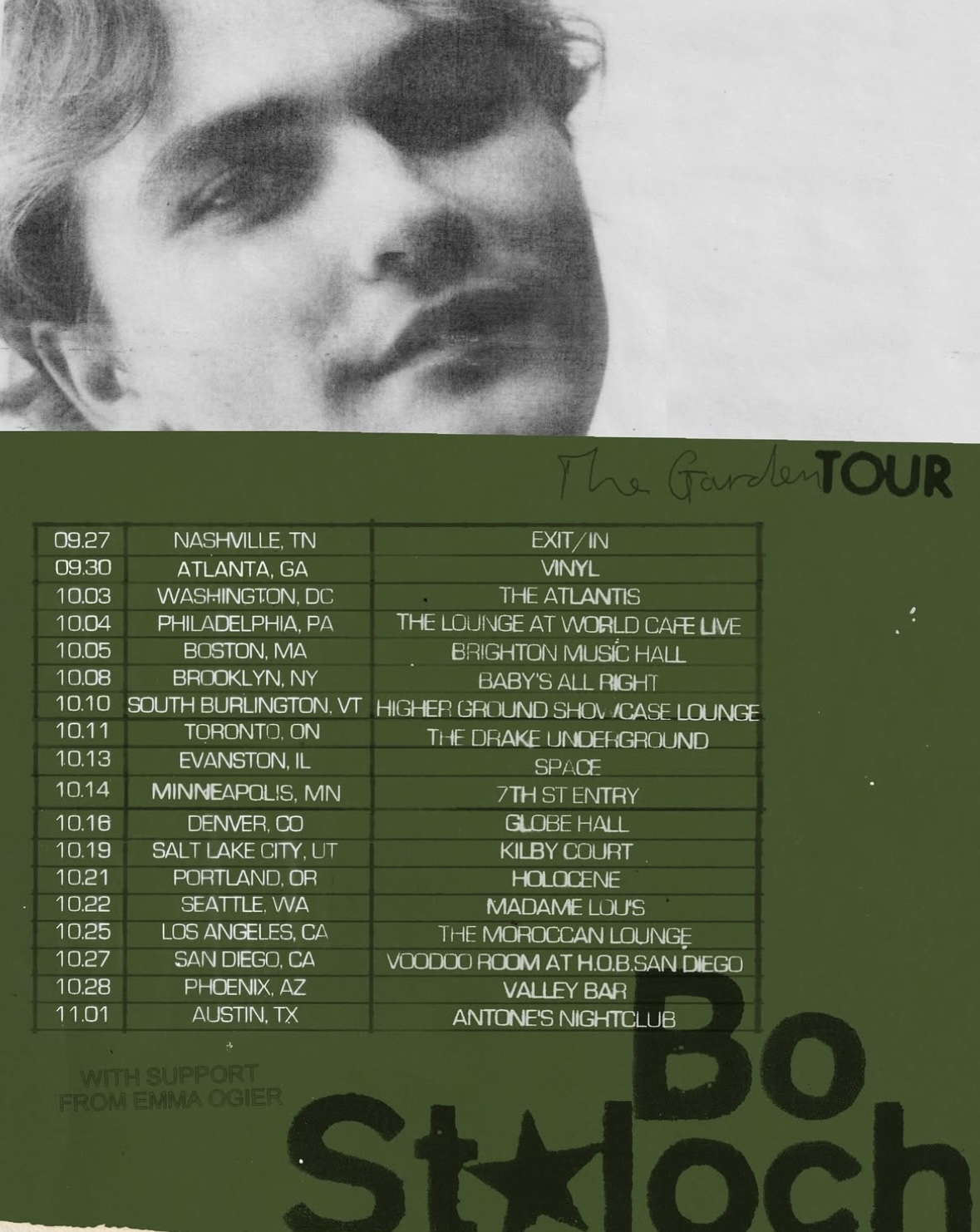 Bo Staloch blossoms with first headline tour: ‘The Garden Tour’ » // MELODIC Magazine