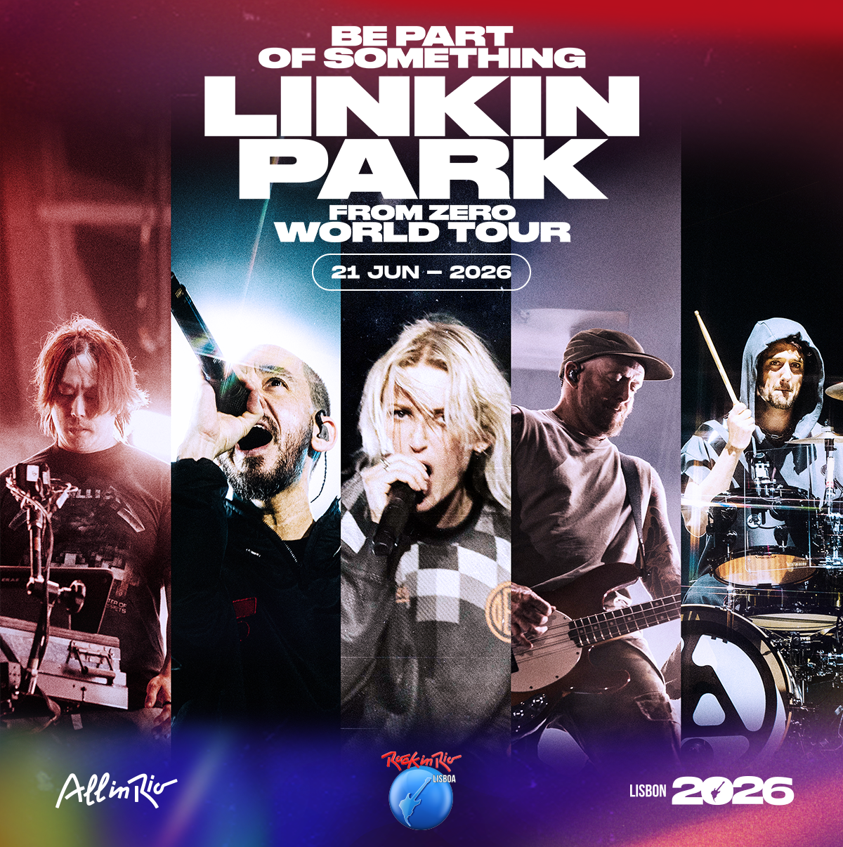 LINKIN PARK headlines 2026 Rock In Rio Lisbon
