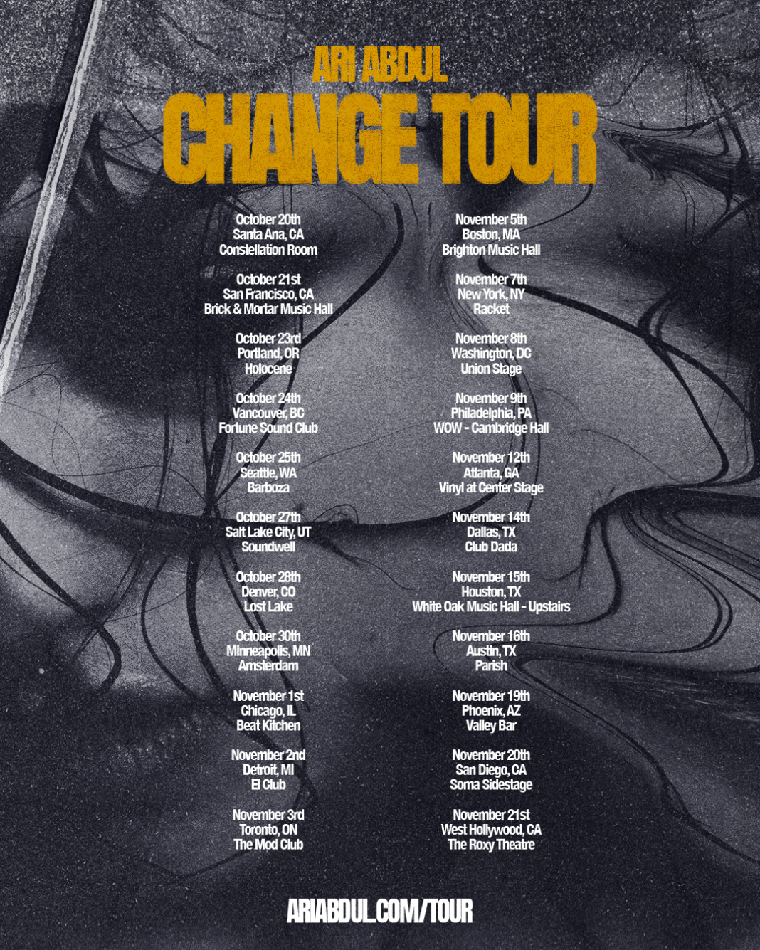 Ari Abdul announces U.S. headlining Change Tour » // MELODIC Magazine