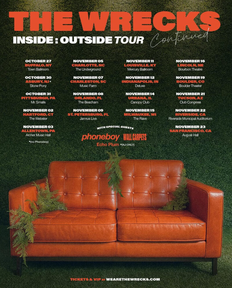 The Wrecks announce North American dates for the INSIDE : OUTSIDE Tour ...