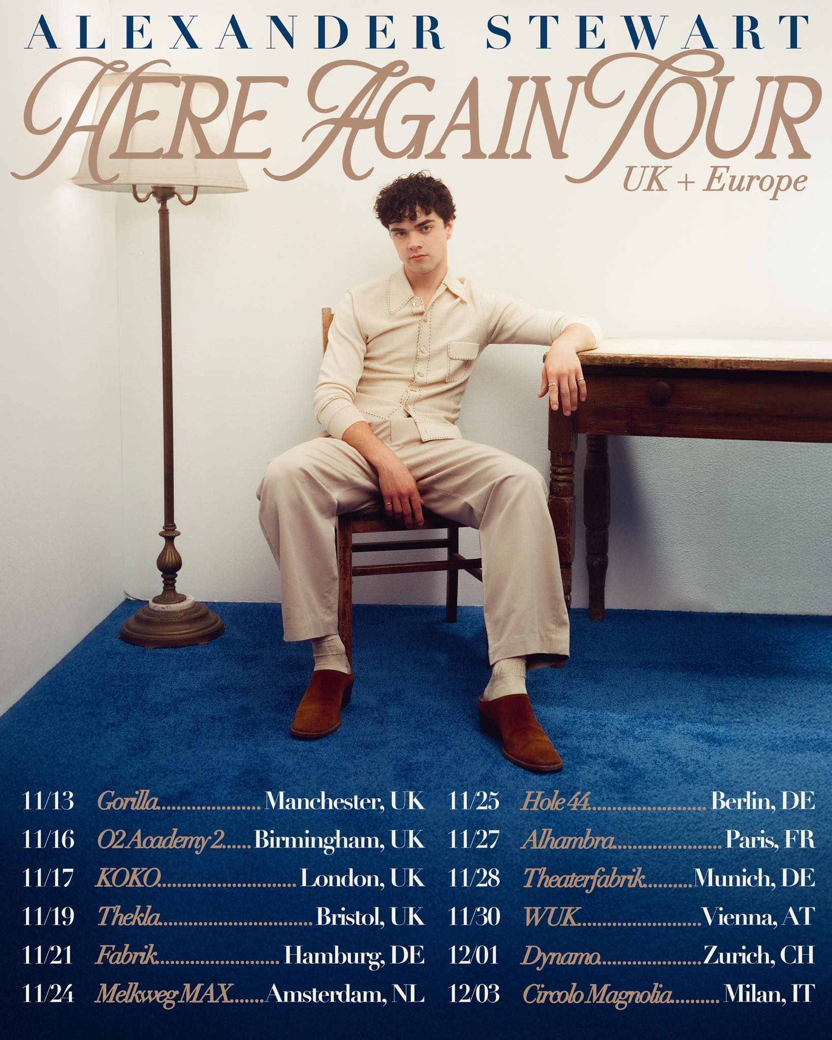 Alexander Stewart announces Here Again Tour in UK and Europe ...