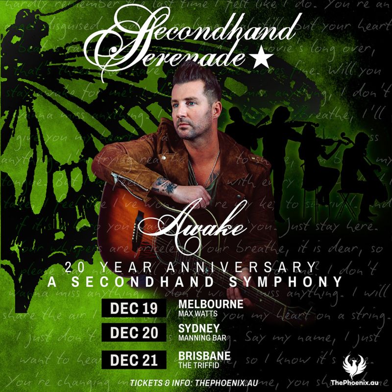 Secondhand Serenade celebrating 20th album anniversary with Australia ...
