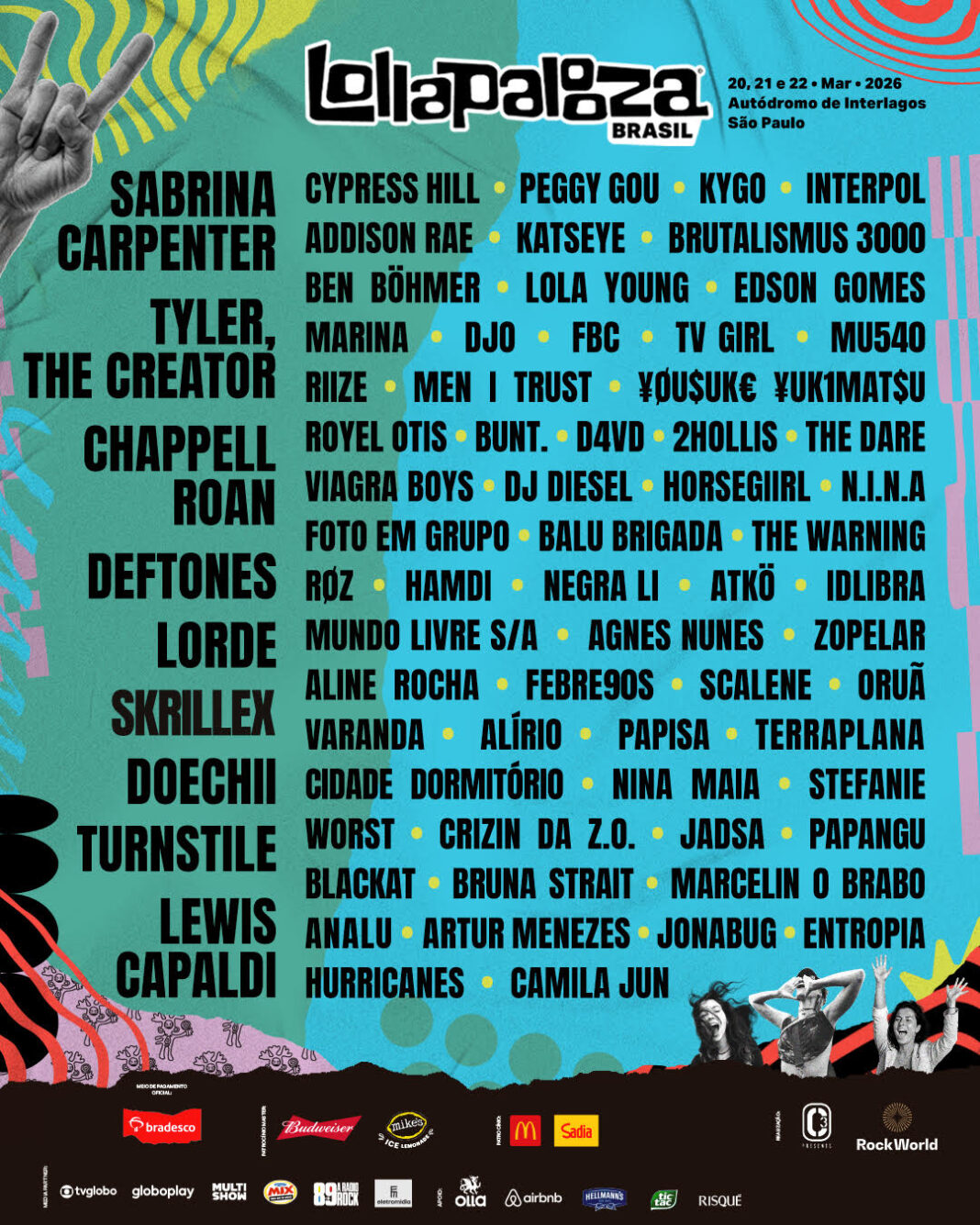 Lollapalooza Chile, Argentina, and Brasil announce epic 2026 lineup ...