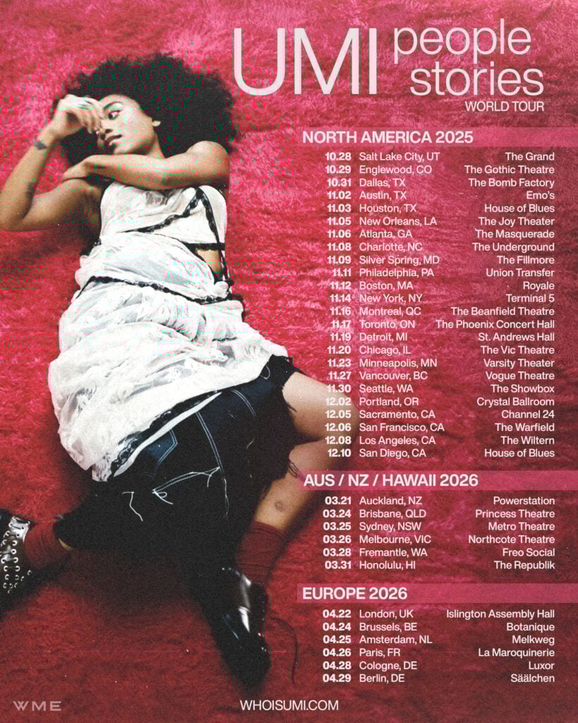 UMI is taking her new album ‘people stories’ on a world tour this October » // MELODIC Magazine