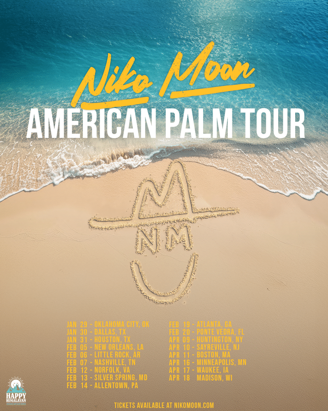 Niko Moon reveals AMERICAN PALM 2026 Tour dates » // MELODIC Magazine