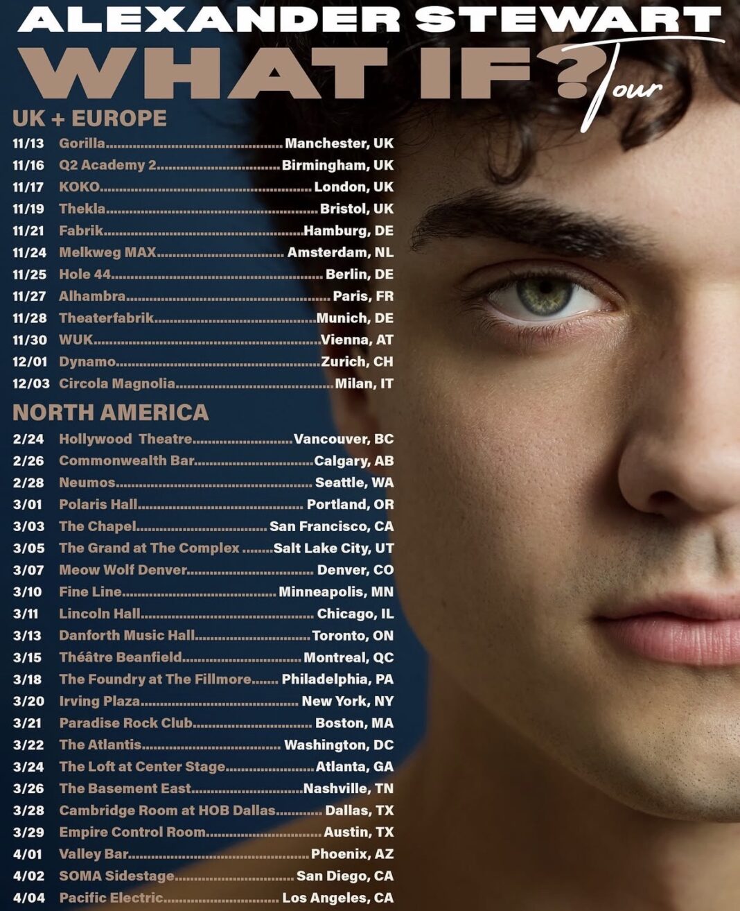 Alexander Stewart reveals the ‘What If?’ world tour » // MELODIC Magazine