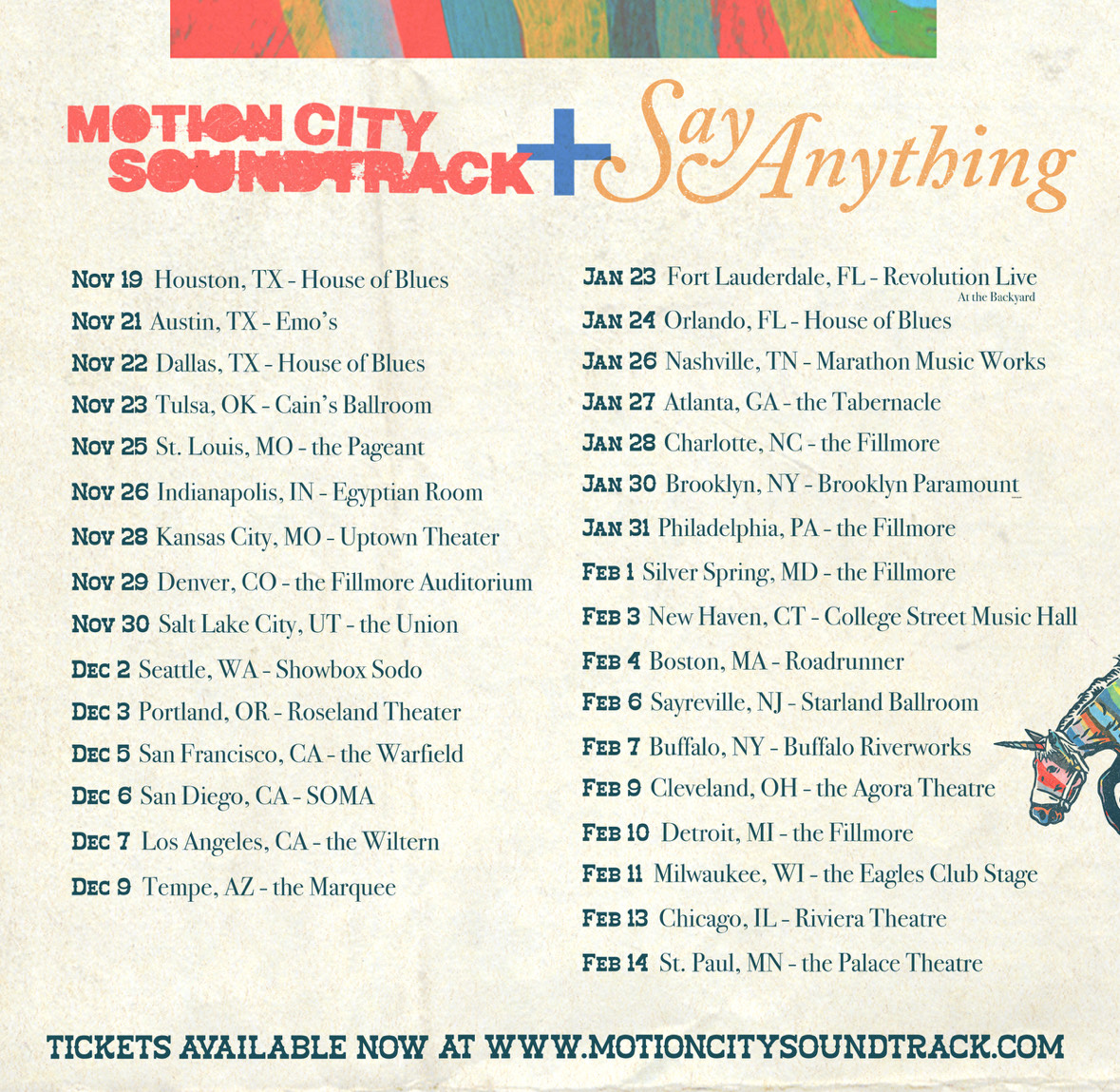 Motion City Soundtrack adds additional United States tour dates with ...
