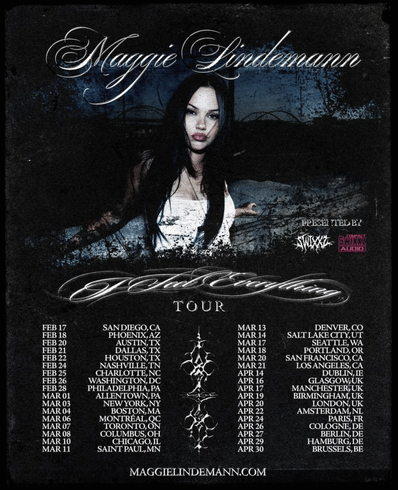 Maggie Lindemann is hitting the road in 2026 on the I Feel Everything ...