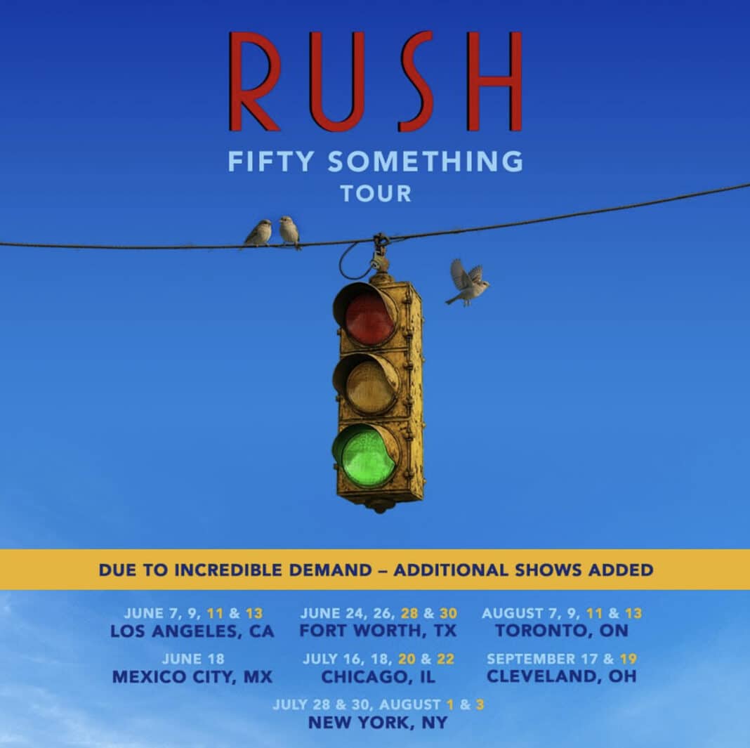 Prog-rockers Rush announce additional dates for the 2026 Fifty ...