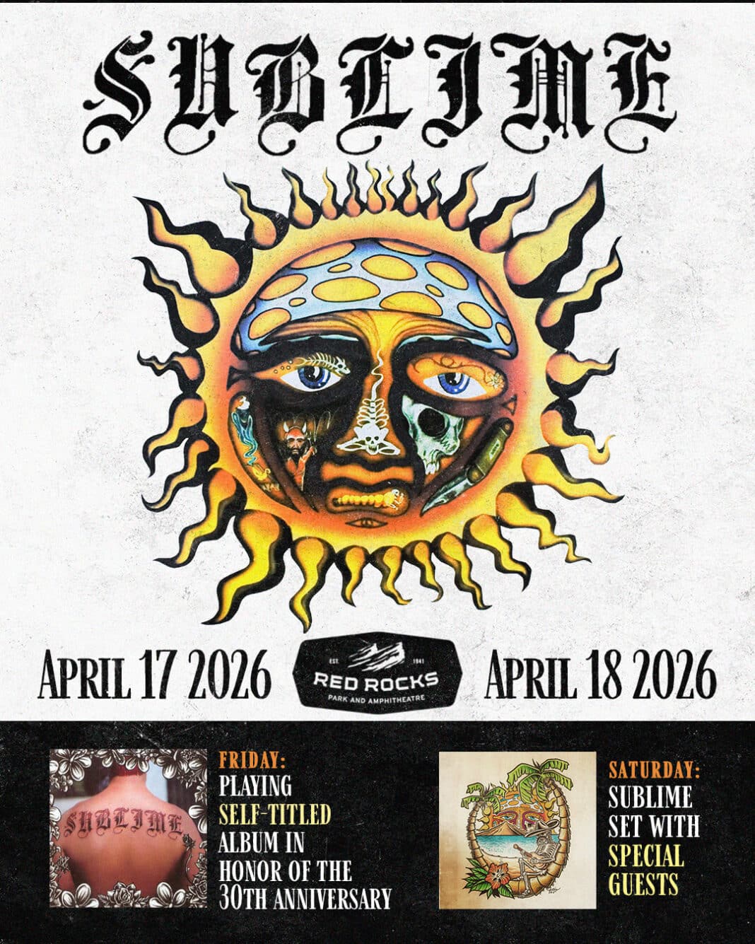 Sublime to celebrate 30th anniversary of self-titled album at Red Rocks ...