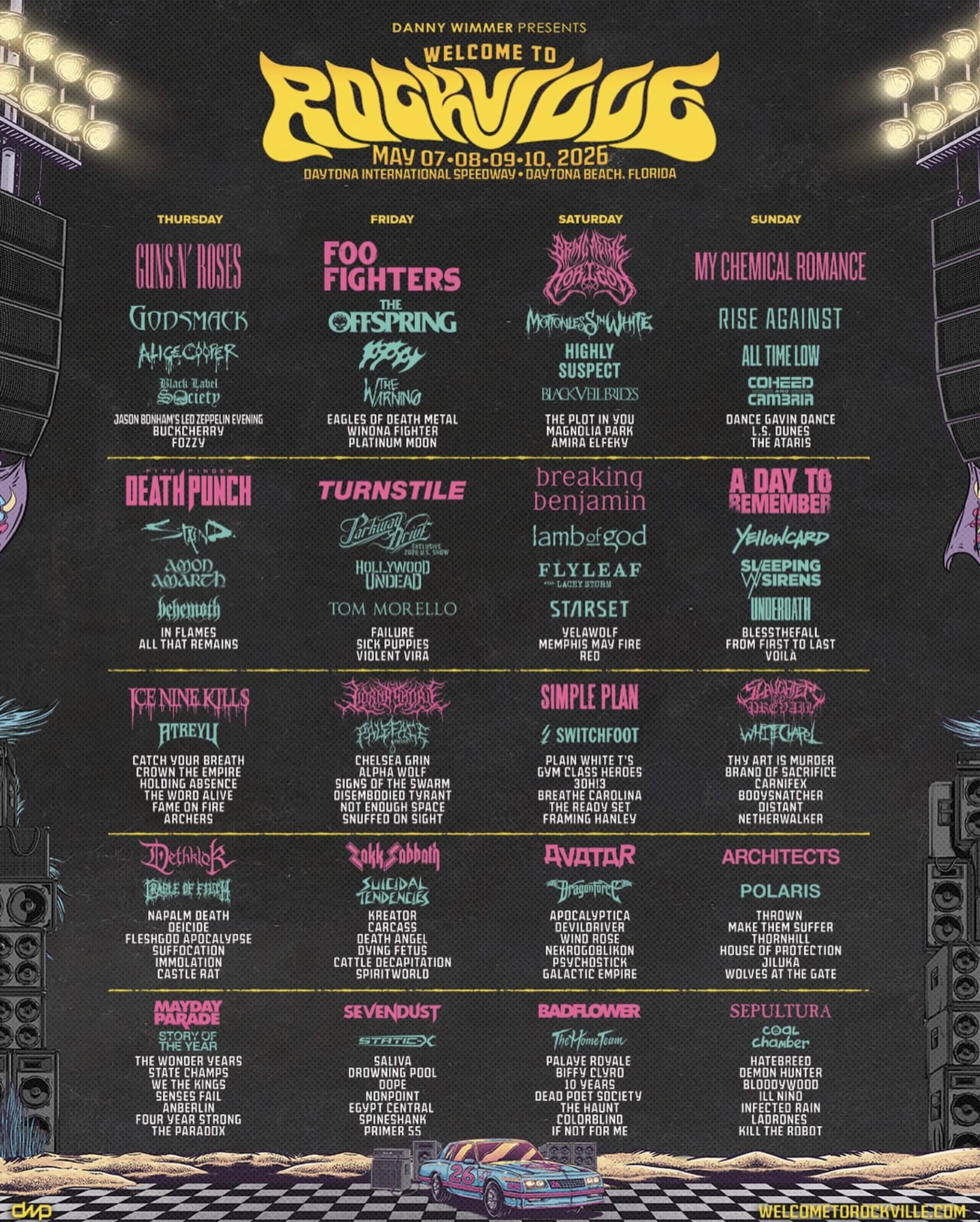 Welcome to Rockville announces epic 2026 lineup: Guns N’ Roses, Foo ...