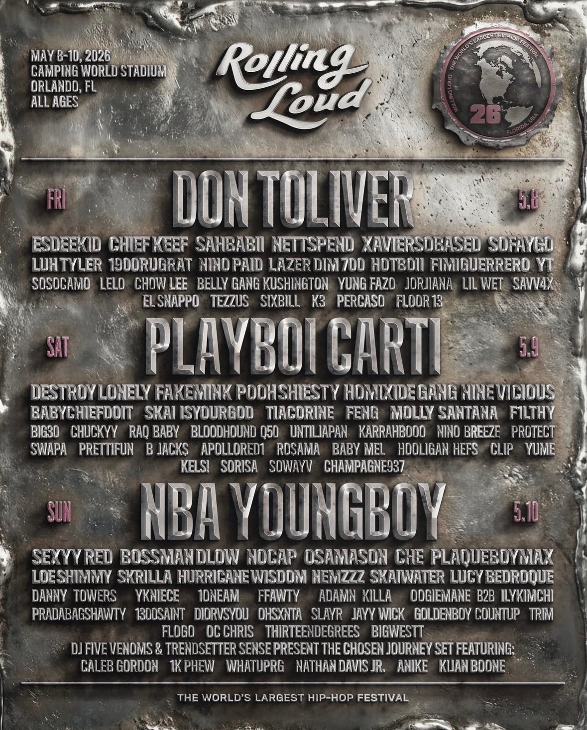Don Toliver, Playboi Carti, and NBA YoungBoy set to headline Rolling ...
