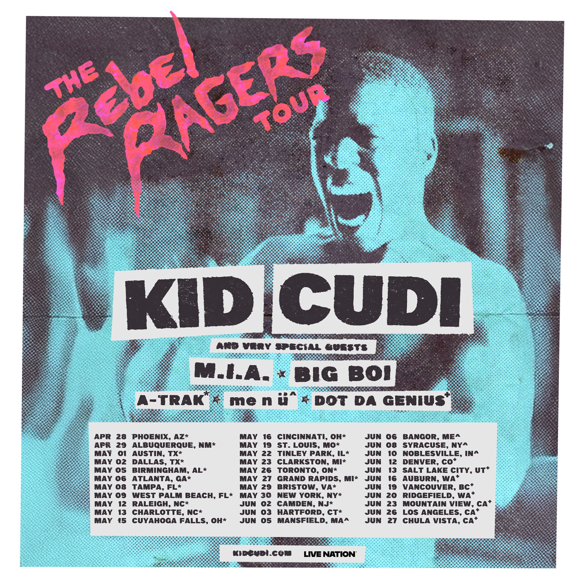 Kid Cudi announces The Rebel Ragers Tour - // MELODIC Magazine